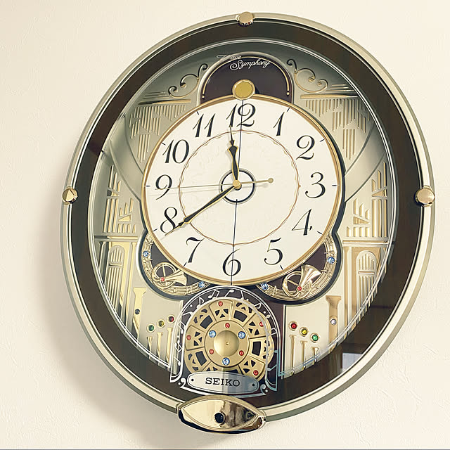 SEIKOギフト包装無料 セイコークロック SEIKO 掛け時計 壁掛け からくり時計 電波時計 RE577B セイコー掛け時計 セイコー電波 ...
