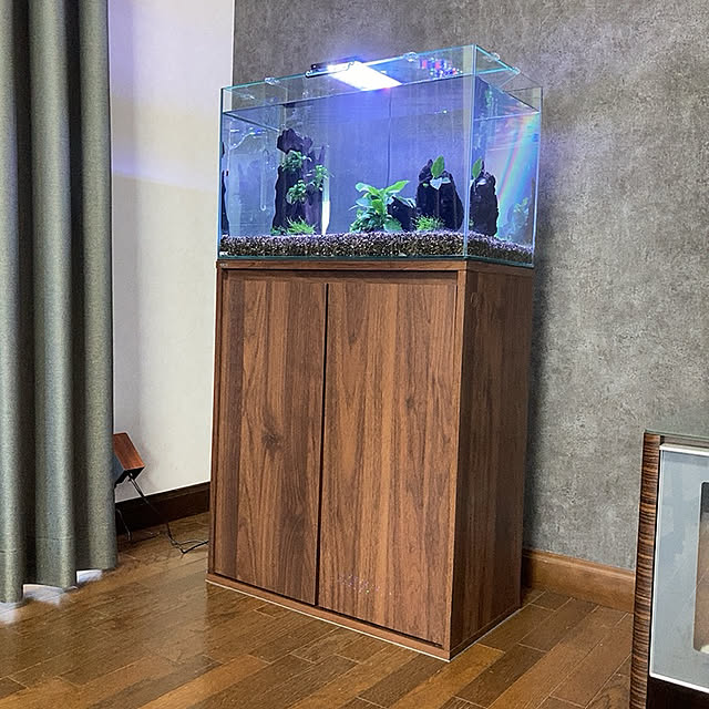 【写真付きレビュー】GEX アクアラック ウッド 600BR 水槽台 お一人様1点限り 沖縄別途送料 関東当日便の通販商品&口コミ情報 | RoomClipショッピング