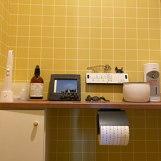 【写真付きレビュー】SC-48M-003 KAWAJUN （カワジュン） ペーパーホルダー （マットブラック） （SC48M003）の通販商品&口コミ情報 | RoomClipショッピング