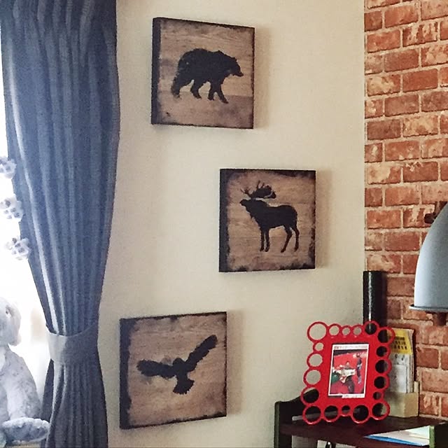 【写真付きレビュー】IKEA イケア アート3点セット 動物 25x25cm ビョールナモ BJORNAMOの通販商品&口コミ情報 ...