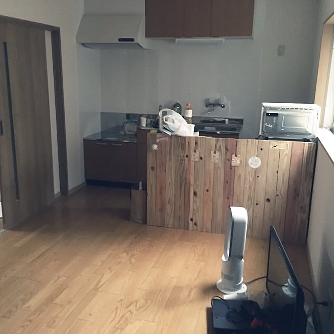 キッチン/あさごはんの準備/1DK 2人暮らし/DIYのインテリア実例 - 2023-11-24 23:25:19 ｜ RoomClip（ルームクリップ）