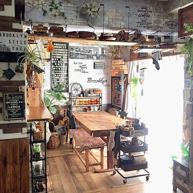 部屋全体/グリーンのある暮らし/リメイク/LIMIA→yuka/ステンシル...などのインテリア実例 - 2017-11-25 17:10: ...