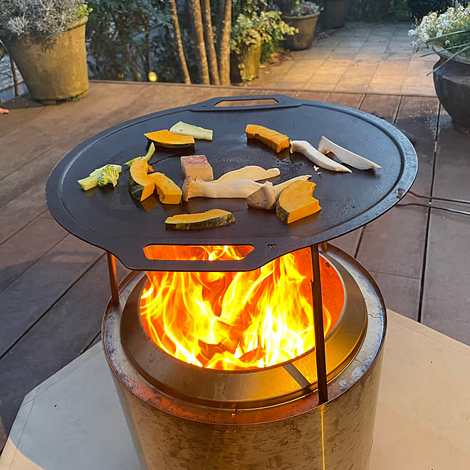 机/庭/ウッドデッキ/夕食/ガーデンテーブル＆チェア...などのインテリア実例 - 2024-04-20 06:51:20 ...