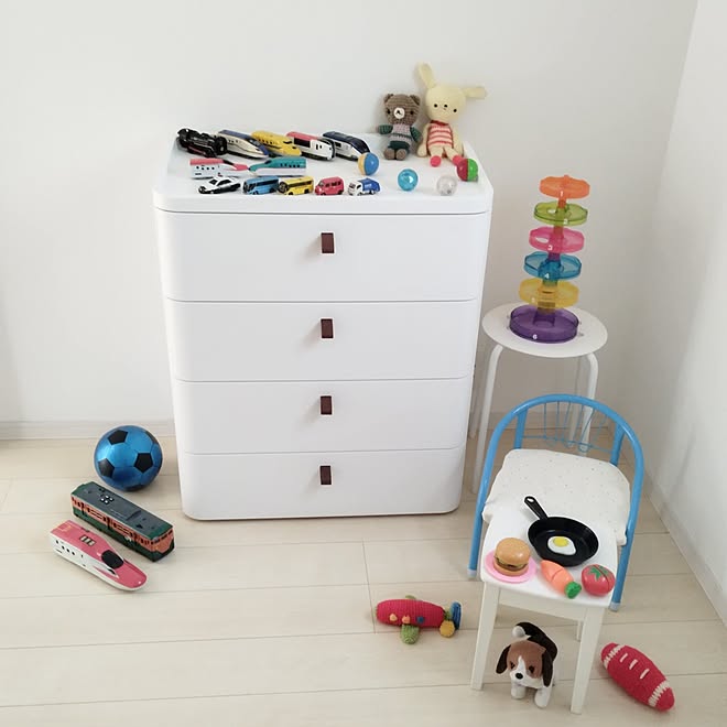 子供部屋/収納/トミカ/シンプル/チェスト...などのインテリア実例 - 2024-03-20 17:06:00 ｜ RoomClip（ルームクリップ） | RoomClip（ルームクリップ）