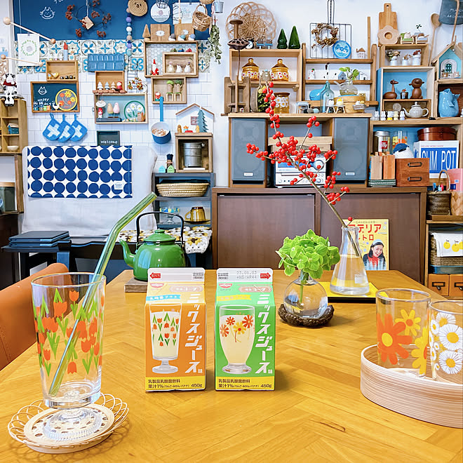 紫陽花/おうちカフェ/レトロ/アデリアレトログラス/アデリアレトロ...などのインテリア実例 - 2022-12-23 20:41:43 ...