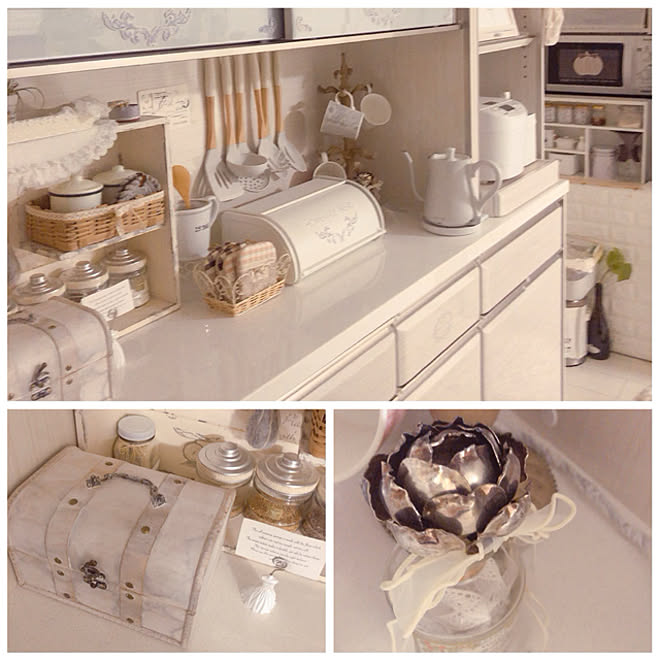 トランクケース/シャビーシック/シャビーホワイト/salut!/マグカップツリー...などのインテリア実例 - 2022-10-17 22: ...