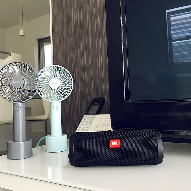 ハンディファン/Francfranc/JBLスピーカー/大満足♥︎/リビングのインテリア実例 - 2019-05-04 12:55:43 ...