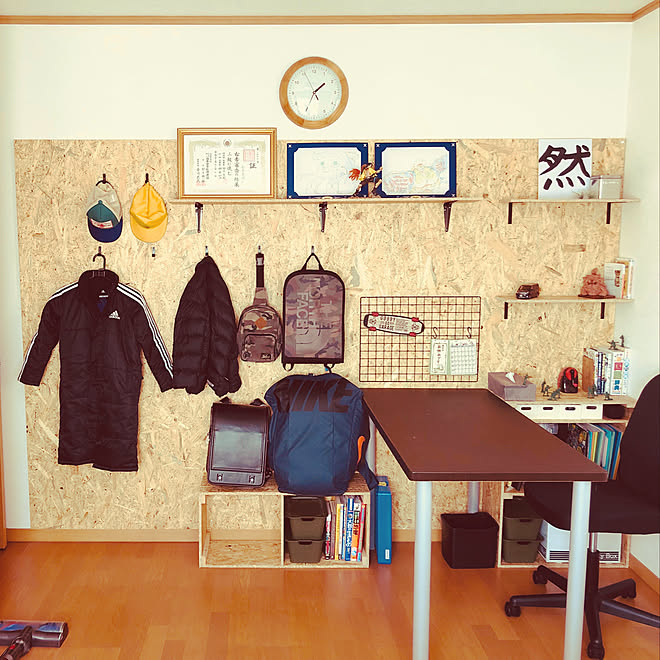 DIY/DIY 初心者/息子部屋/OSBボード/セリア...などのインテリア実例 - 2019-03-25 17:06:20 ｜ RoomClip（ルームクリップ）
