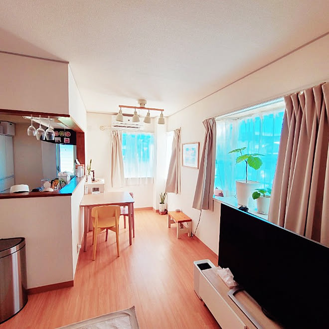部屋全体/すっきり暮らす/シンプルインテリア/2LDK/古い賃貸...などのインテリア実例 - 2022-09-04 09:43:55 ｜ RoomClip（ルームクリップ）