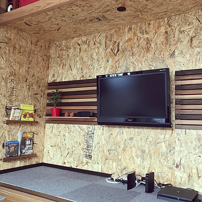 DIY/OSB合板/BOSE/セリア/フライングタイガーコペンハーゲン...などのインテリア実例 - 2017-03-14 11:12:14 ｜ RoomClip（ルームクリップ）