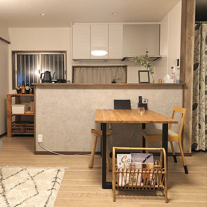 ダイニング/ナチュラル/ダイニングテーブル/1LDK/2人暮らし...などのインテリア実例 - 2022-09-08 08:39:18 ｜ RoomClip（ルームクリップ）