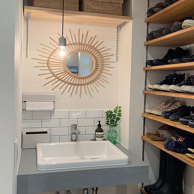 シューズクローク/無印良品/手洗いスペース/ideaco/玄関/入り口のインテリア実例 - 2021-09-30 08:40:35 ｜ RoomClip（ルームクリップ）