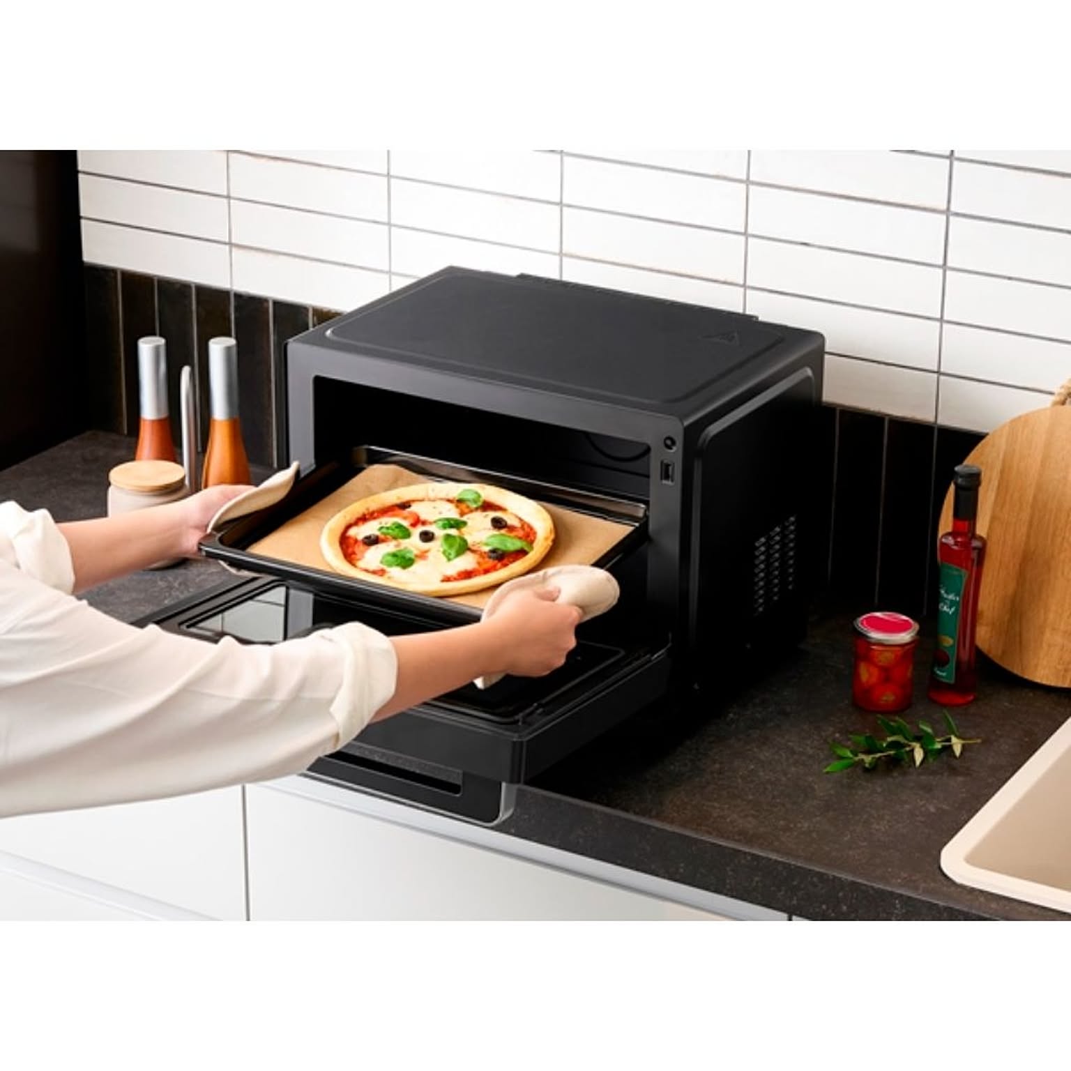 スチームオーブンレンジ 26Lタンク式 アイリスオーヤマ IRIS MS-F2601-B ブラック - 通販 | RoomClipショッピング