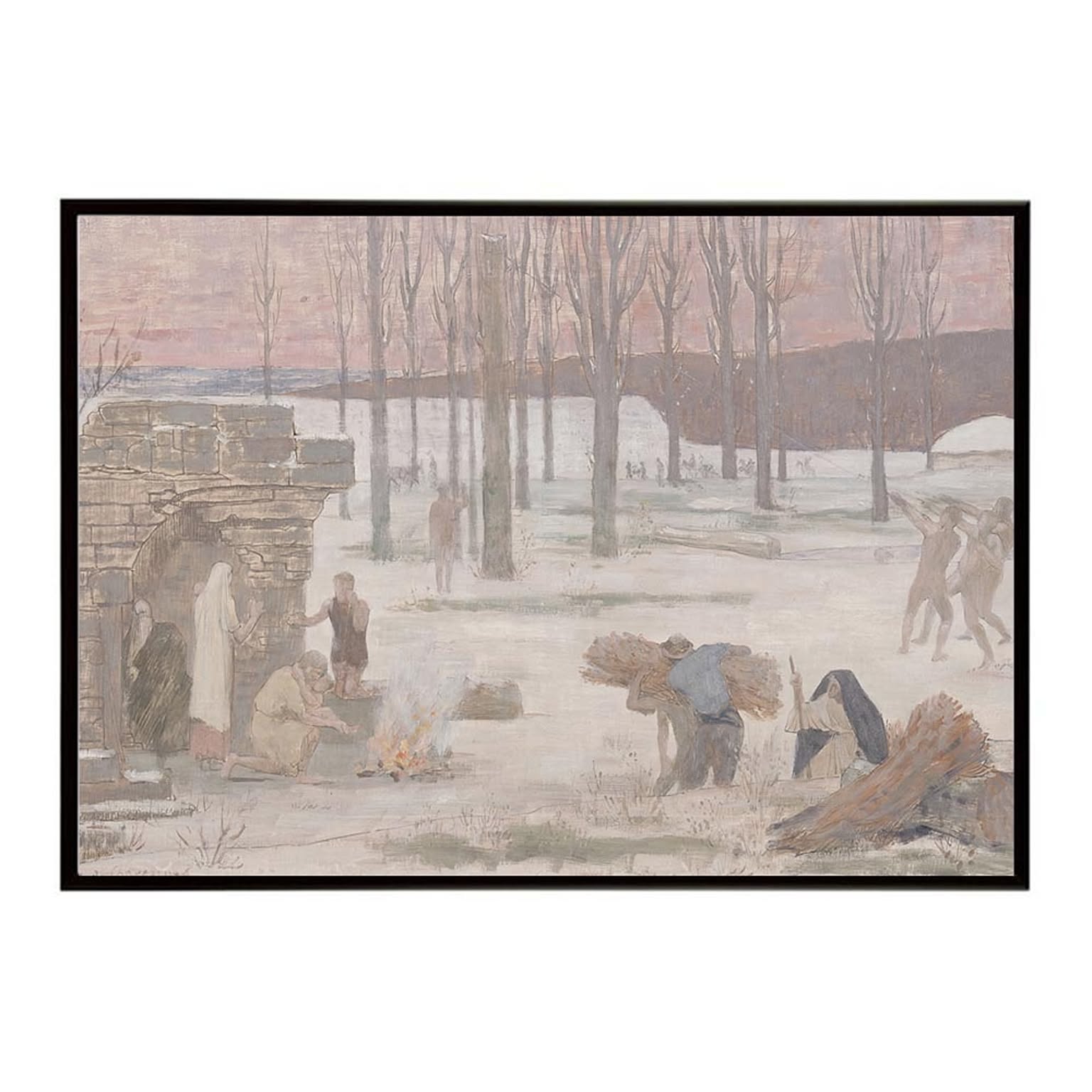 EFPI ポスター 名画 絵画 フレーム 冬のパリ市庁舎 インテリア おしゃれ 都市風景 デジタルリ【bn-poster-6303】 - 通販 ...