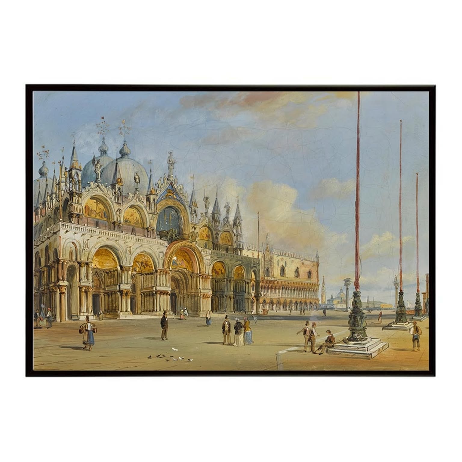 EFPI 世界の古い絵画 レトロポスター デジタルリマスターA View Of The Basili【bn-poster-2591】 - 通販 ...