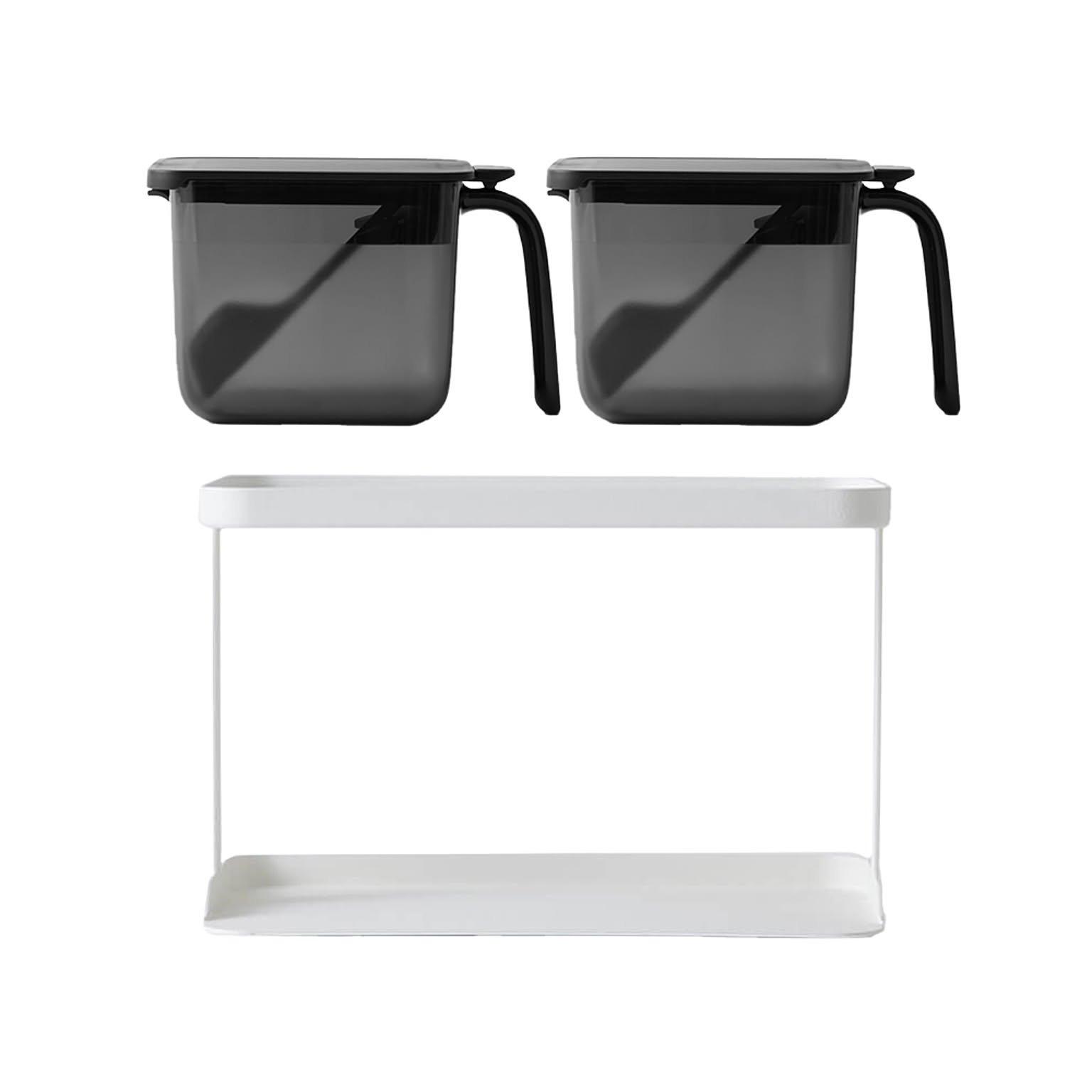 marna マーナ 調味料ポット 600ml 2個 調味料ラック ワイド 3点セット K774 K775 - 通販 | 家具とインテリアの通販【RoomClipショッピング】