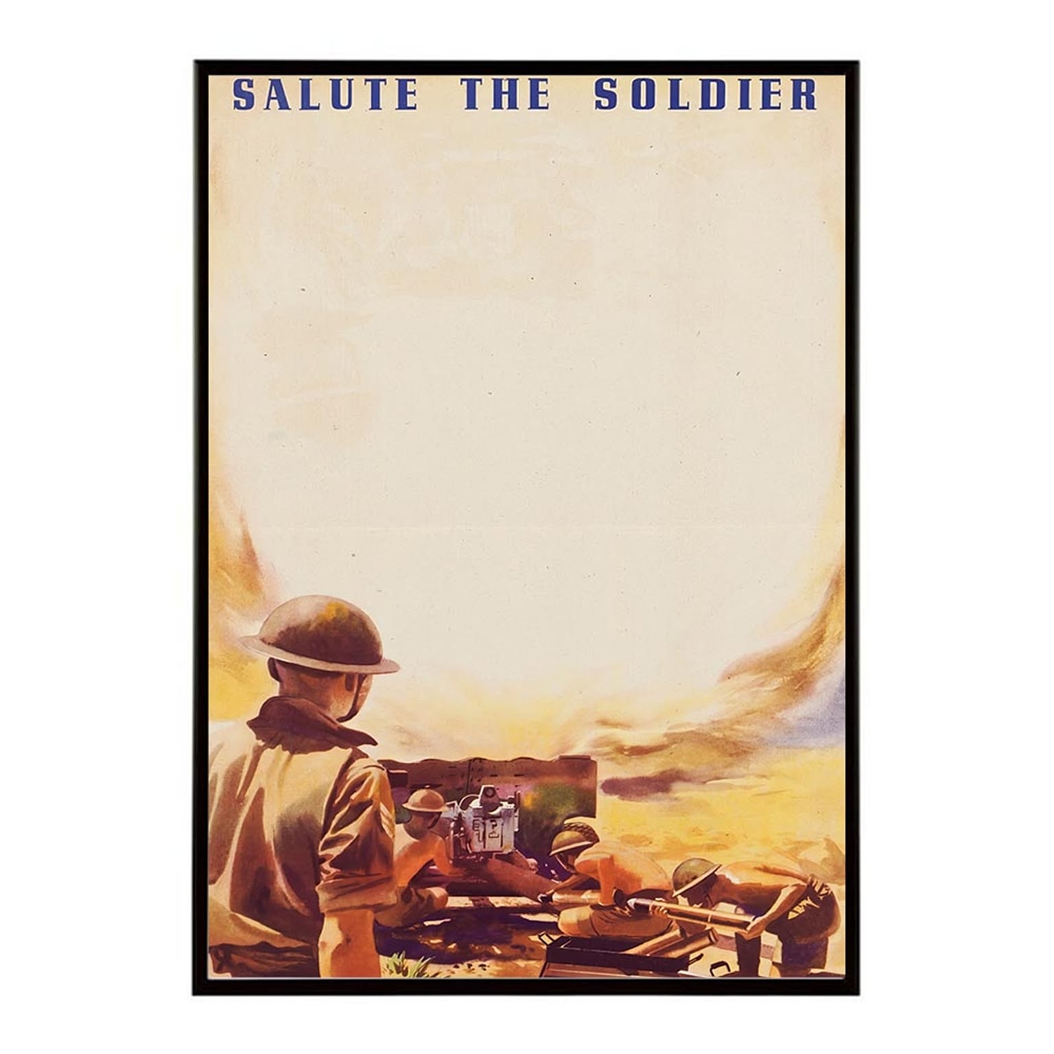 EFPI Salute_the_Soldier 超レトロ 古い 世界 ポスター インテリア クラシッ【bn-poster-2125】 - 通販 ...