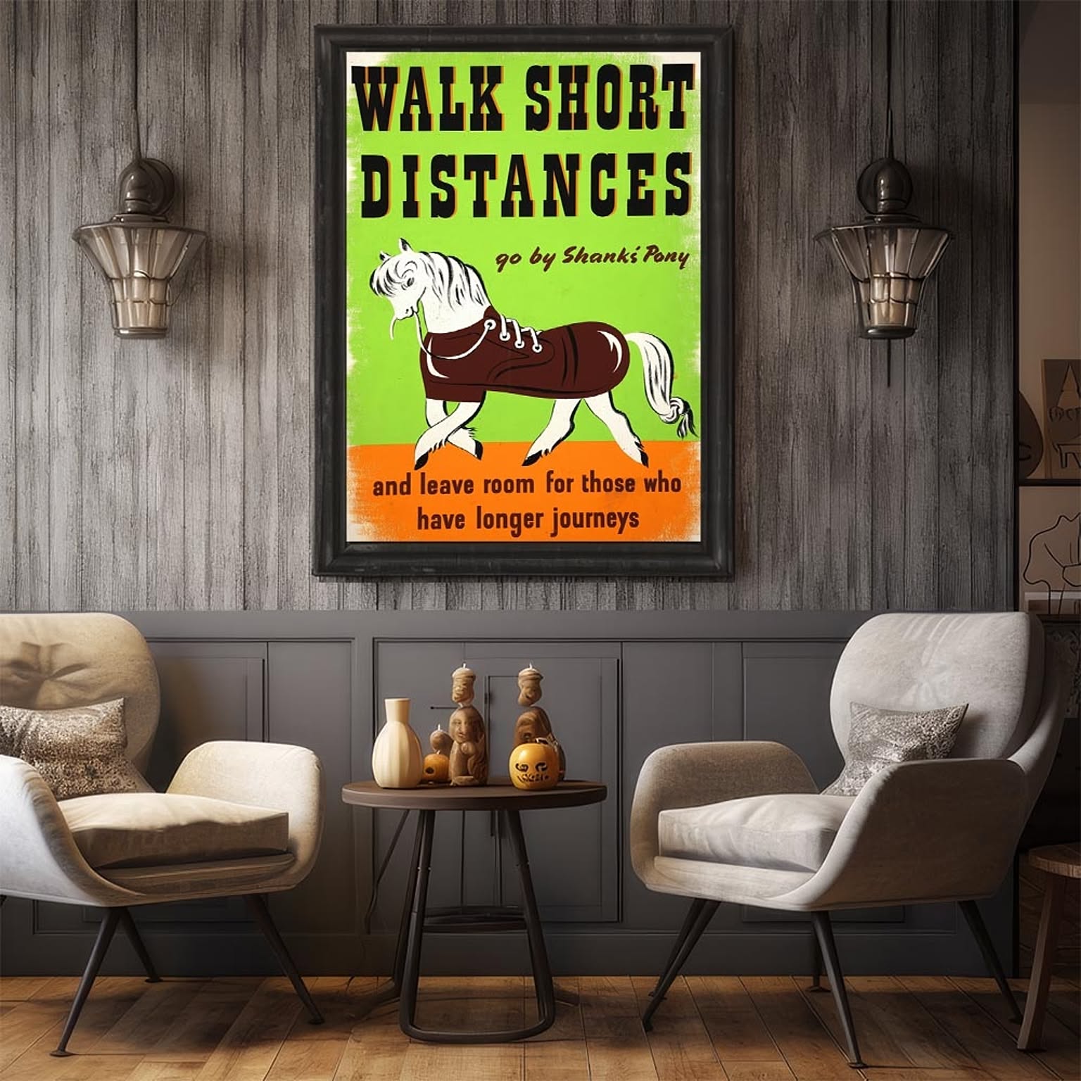 EFPI Walk short distances. Go by Shanks’ Pony and 【bn-poster-2413】 - 通販 ...
