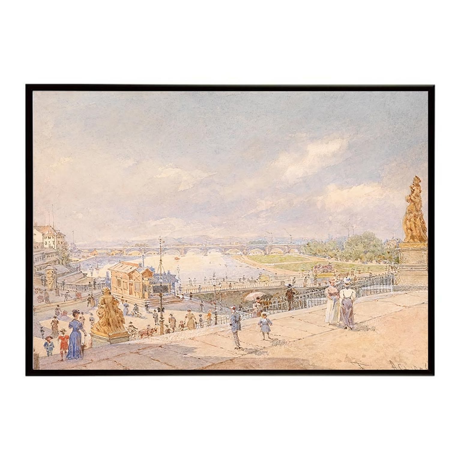 EFPI 世界の古い絵画 レトロポスター デジタルリマスターDresden Stiege zur B【bn-poster-3109】 - 通販 | 家具とインテリアの通販【RoomClip ...