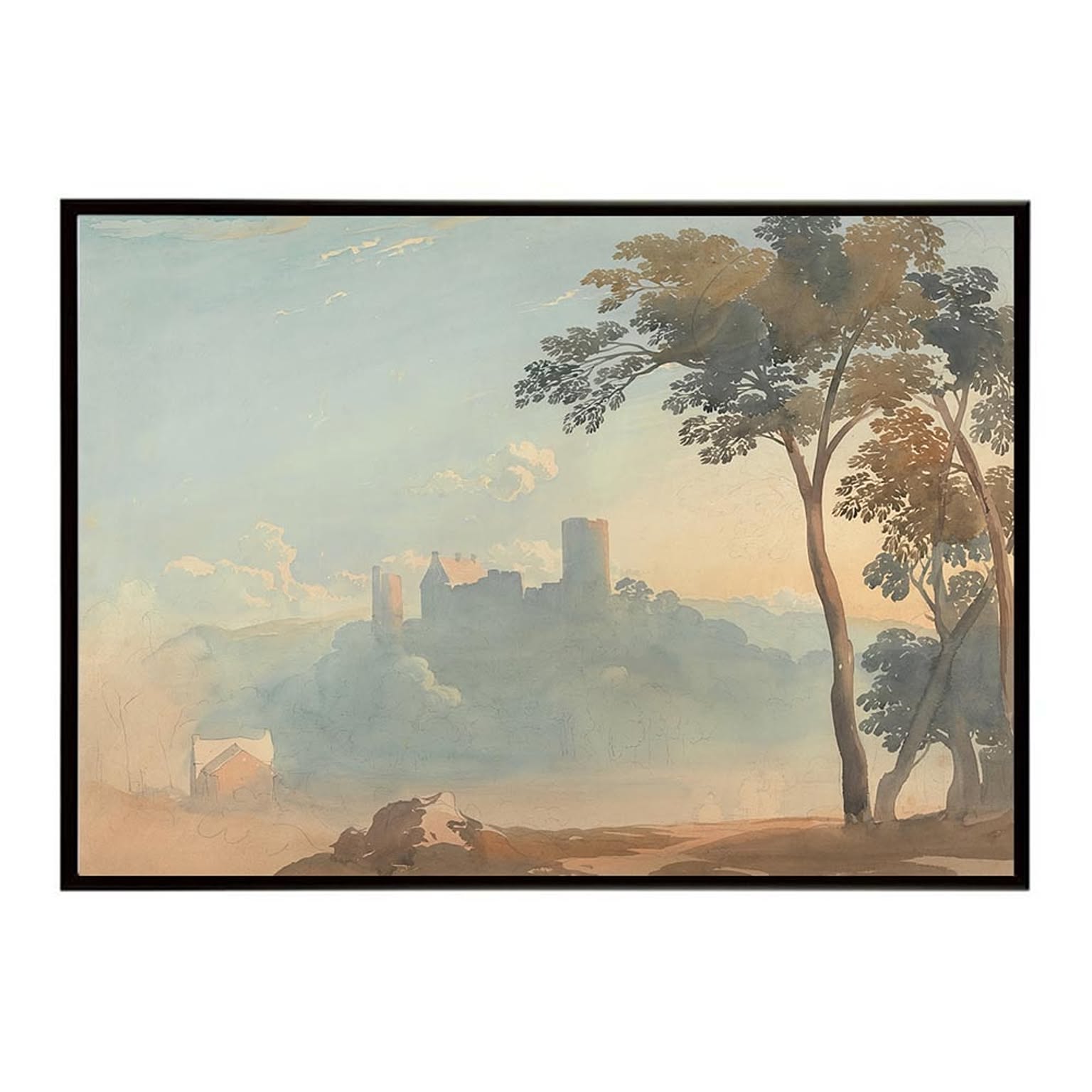 EFPI 世界の古い絵画 レトロポスター デジタルリマスターThe Castle on the Hi【bn-poster-4475】 - 通販 ...