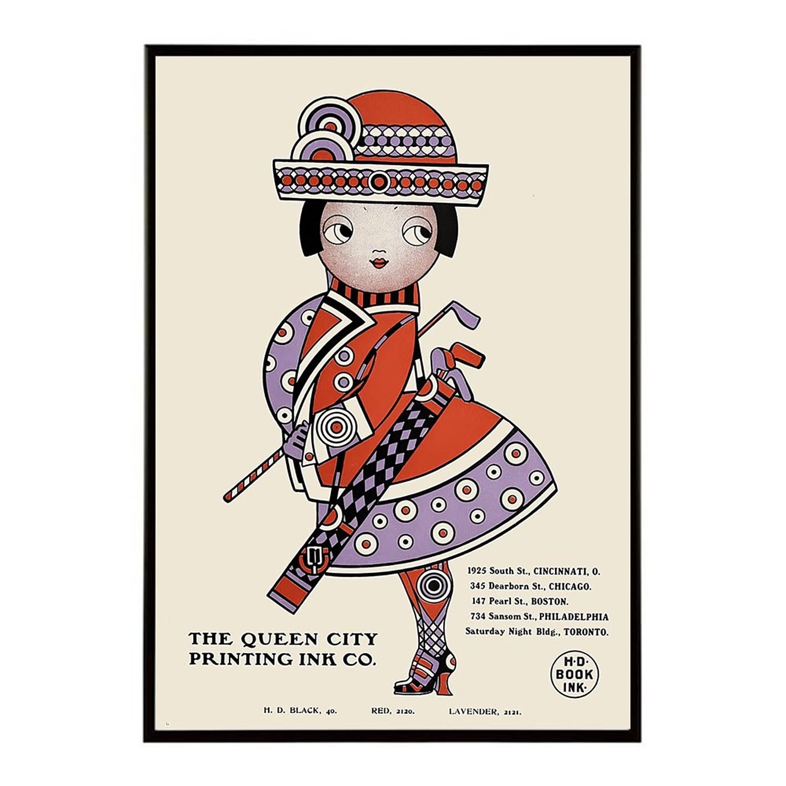 EFPI Queen_City_Ink_Ad.8超古いポスター 復刻 デジタルリマスター 古典 アン【bn-poster-1448】 - 通販 ...