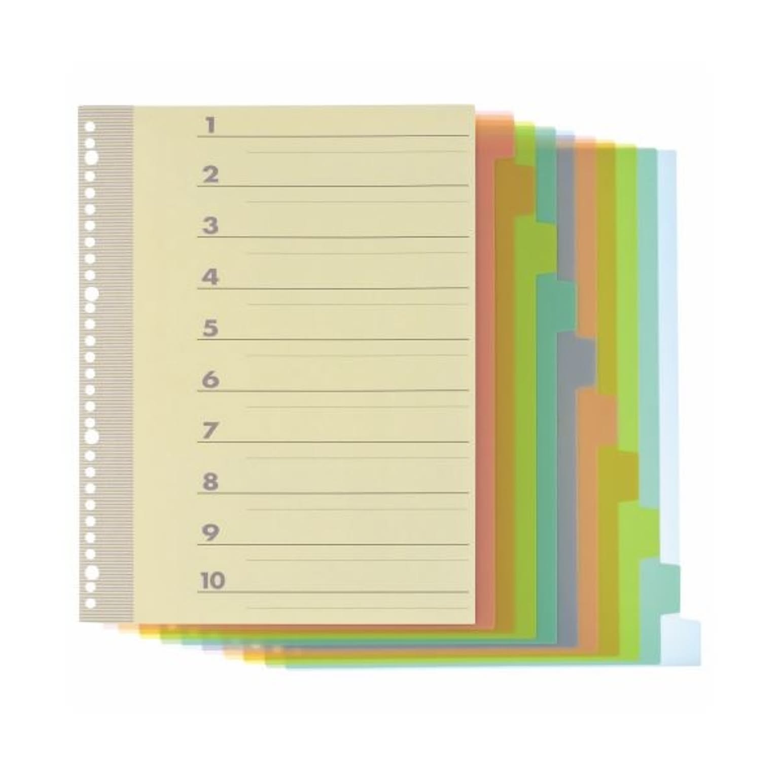 (まとめ) TANOSEE インデックス（PP） A4タテ 4・30穴 10山1組 1パック 【×30セット】 - 通販 | 家具とインテリアの通販【RoomClipショッピング】