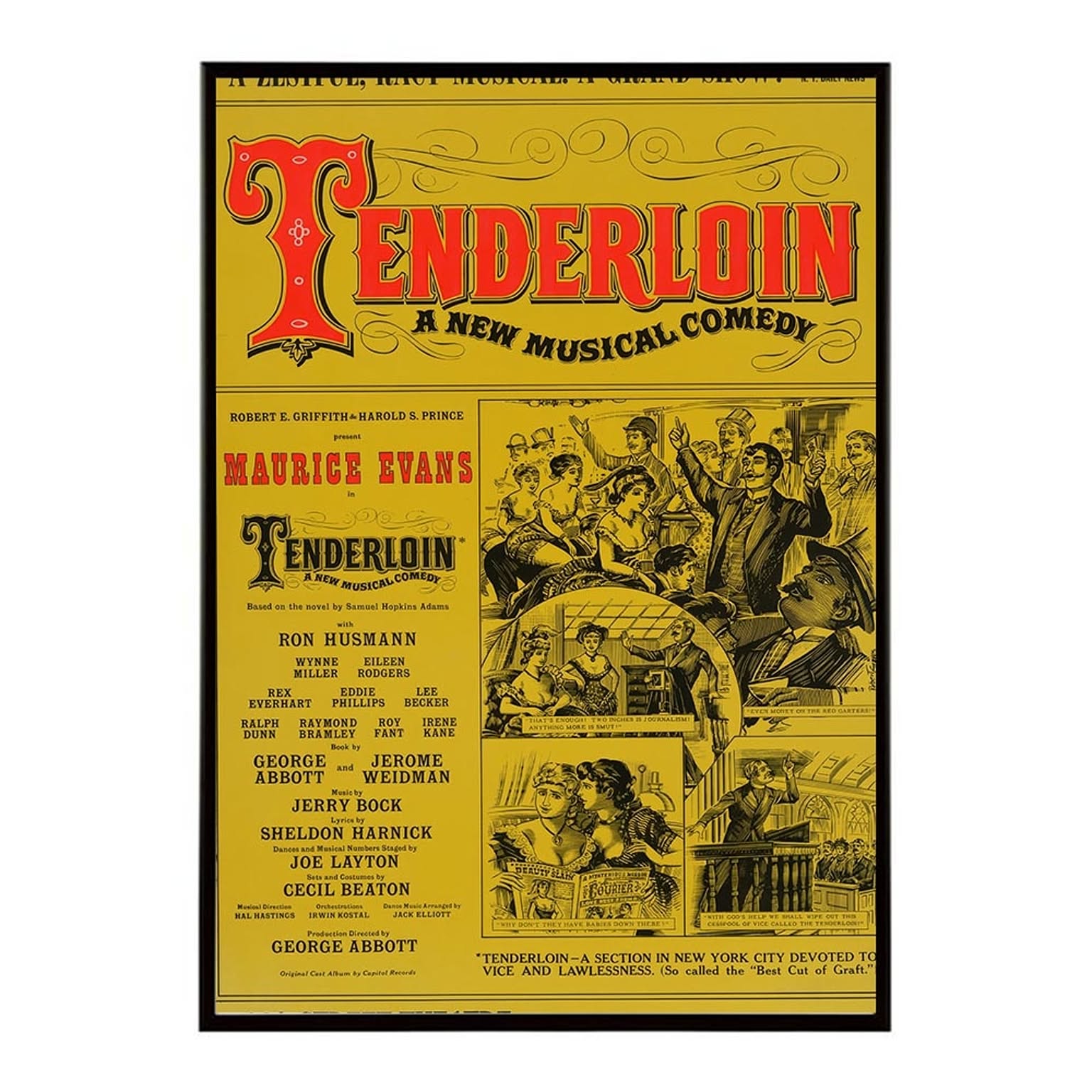 EFPI Tenderloin_a_new_musical_comedy 超レトロ 古い 世界 ポス【bn-poster-2203】 - 通販 ...