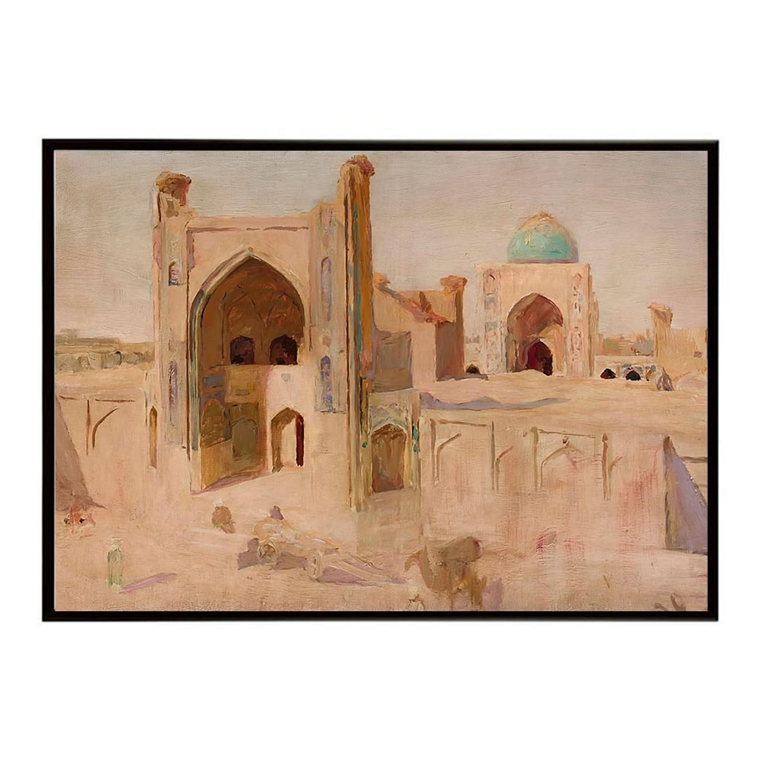 EFPI 世界の古い絵画 レトロポスター デジタルリマスターKalan Mosque in Bukh【bn-poster-3516】 - 通販 ...