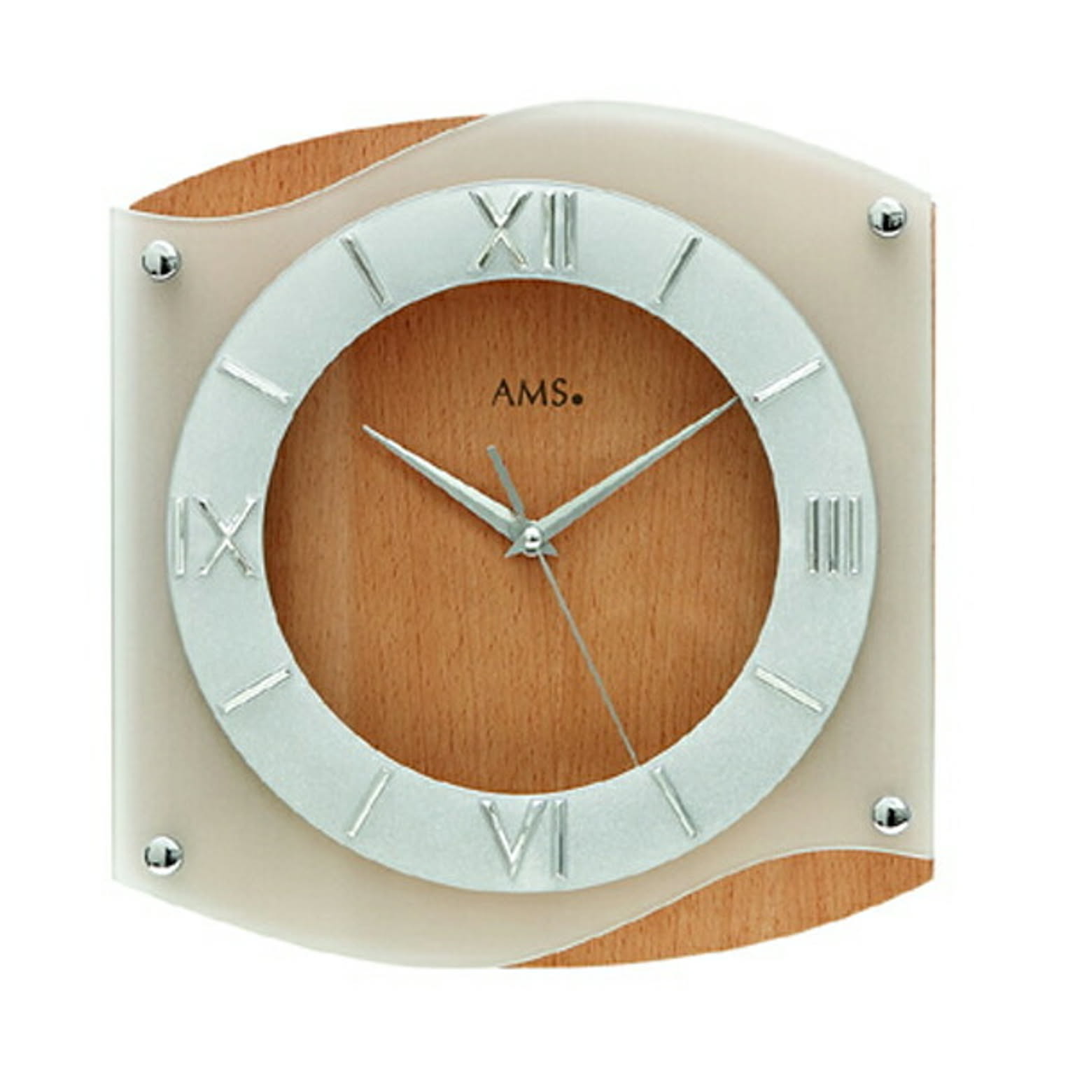 【完売】【正規輸入品】ドイツ アームス社 AMS 9321-18 クオーツ 掛け時計 （掛時計） ライトブラウン - 通販 | 家具と ...