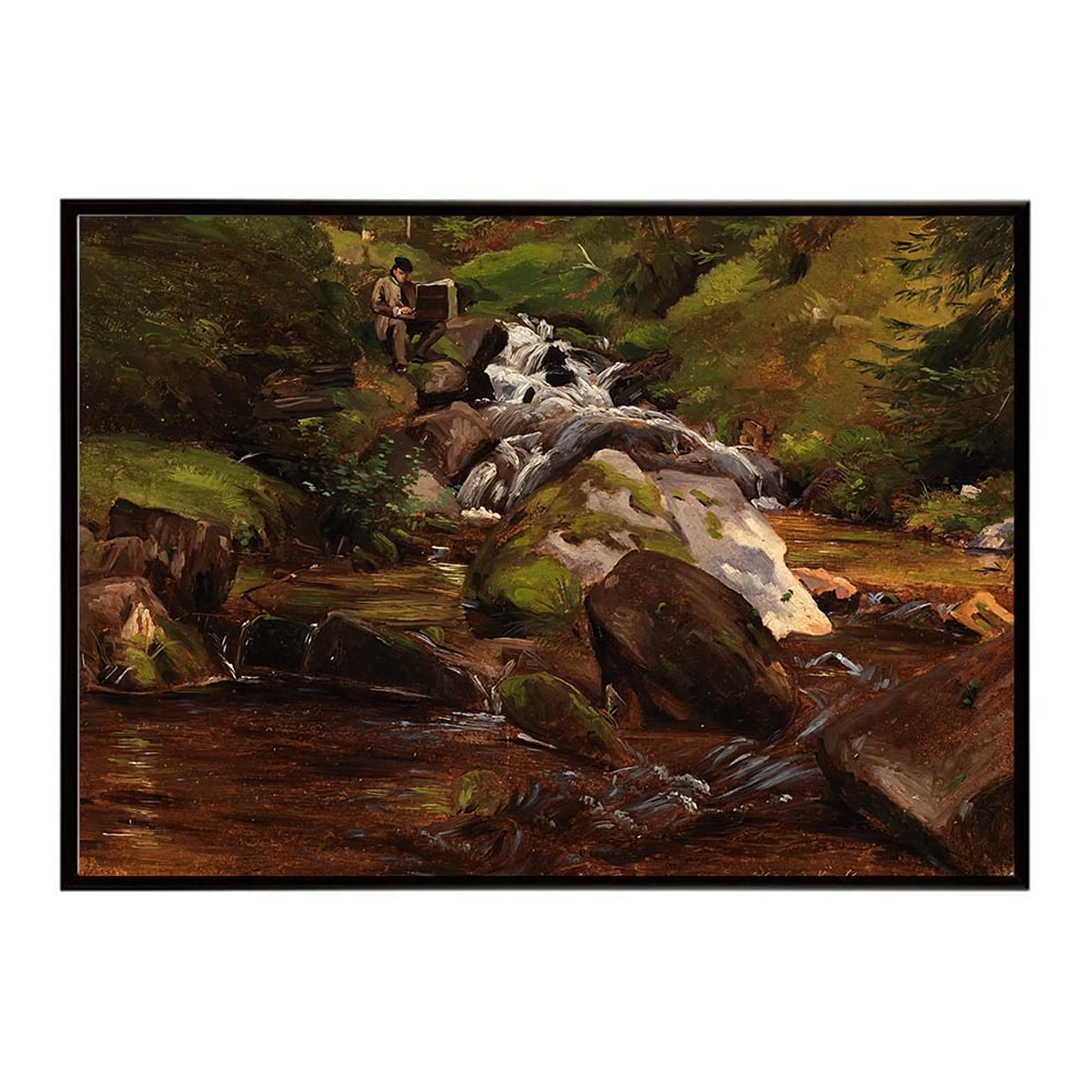 EFPI 世界の古い絵画 レトロポスター デジタルリマスターHans Thoma am Waldba【bn-poster-3366】 - 通販 ...