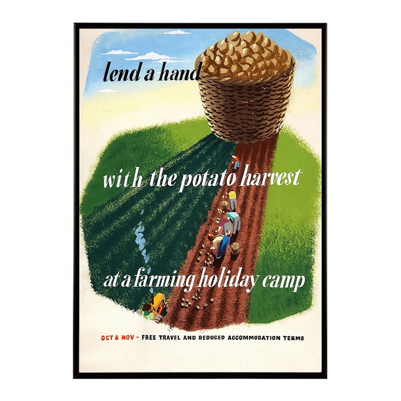 EFPI Lend a hand with the potato harvest at a farm【bn-poster-1242】 - 通販 ...