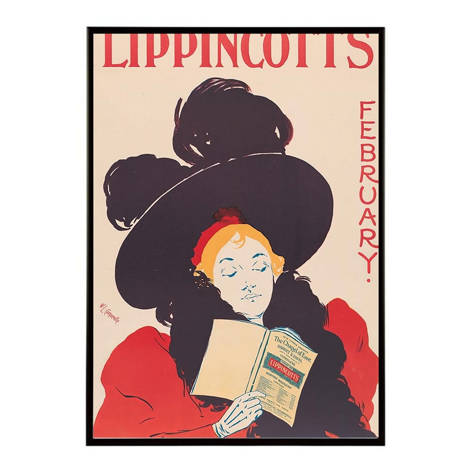EFPI Lippincott’s_February 超レトロ 古い 世界 ポスター インテリア ク【bn-poster-1928】 - 通販 ...