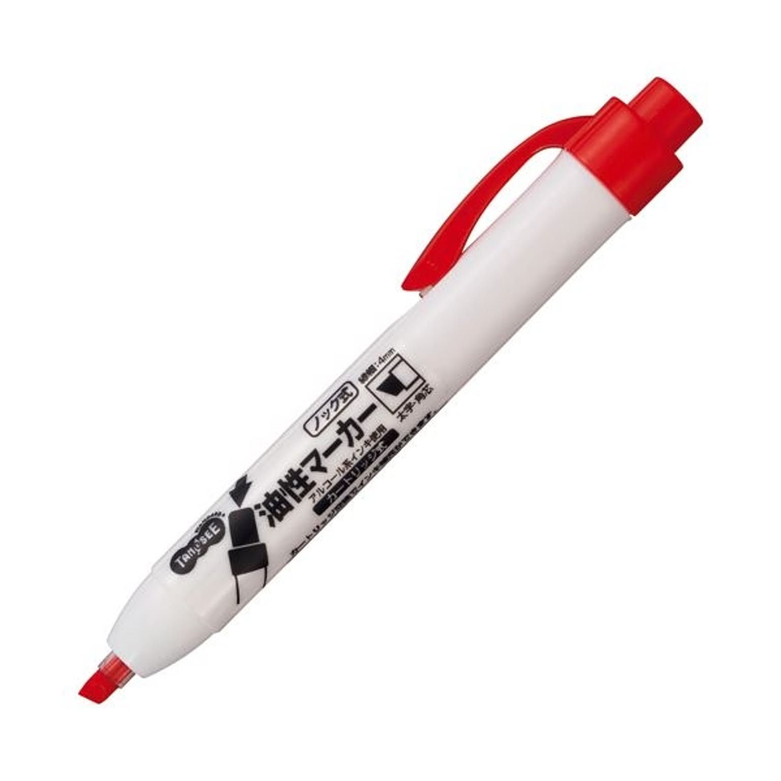 （まとめ） TANOSEE ノック式油性マーカーカートリッジタイプ 角芯 赤 1本 【×50セット】 - 通販 | 家具とインテリアの通販【RoomClipショッピング】