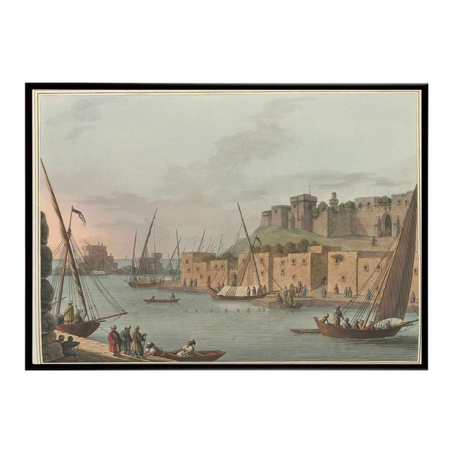 EFPI 世界の古い絵画 レトロポスター デジタルリマスターCastle in the Island【bn-poster-2967】 - 通販 | 家具とインテリアの通販【RoomClip ...