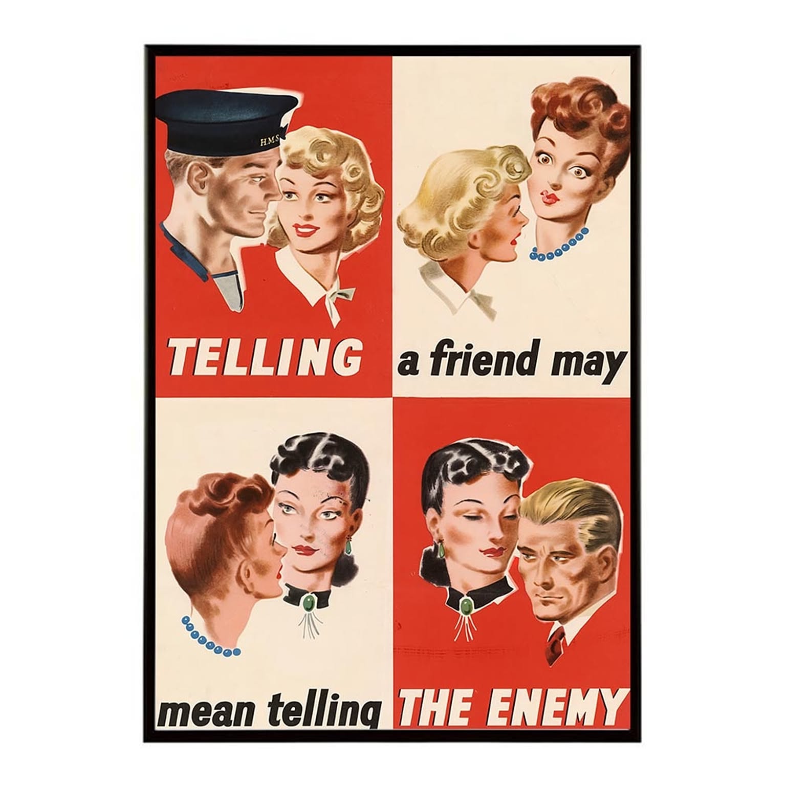 EFPI Telling_a_Friend_May_Mean_Telling_the_Enemy 超【bn-poster-2202】 - 通販 ...