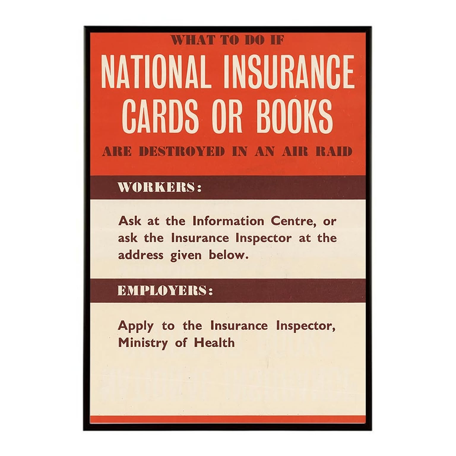 EFPI What_to_Do_if_National_Insurance_Cards_or_Boo【bn-poster-1777】 - 通販 ...