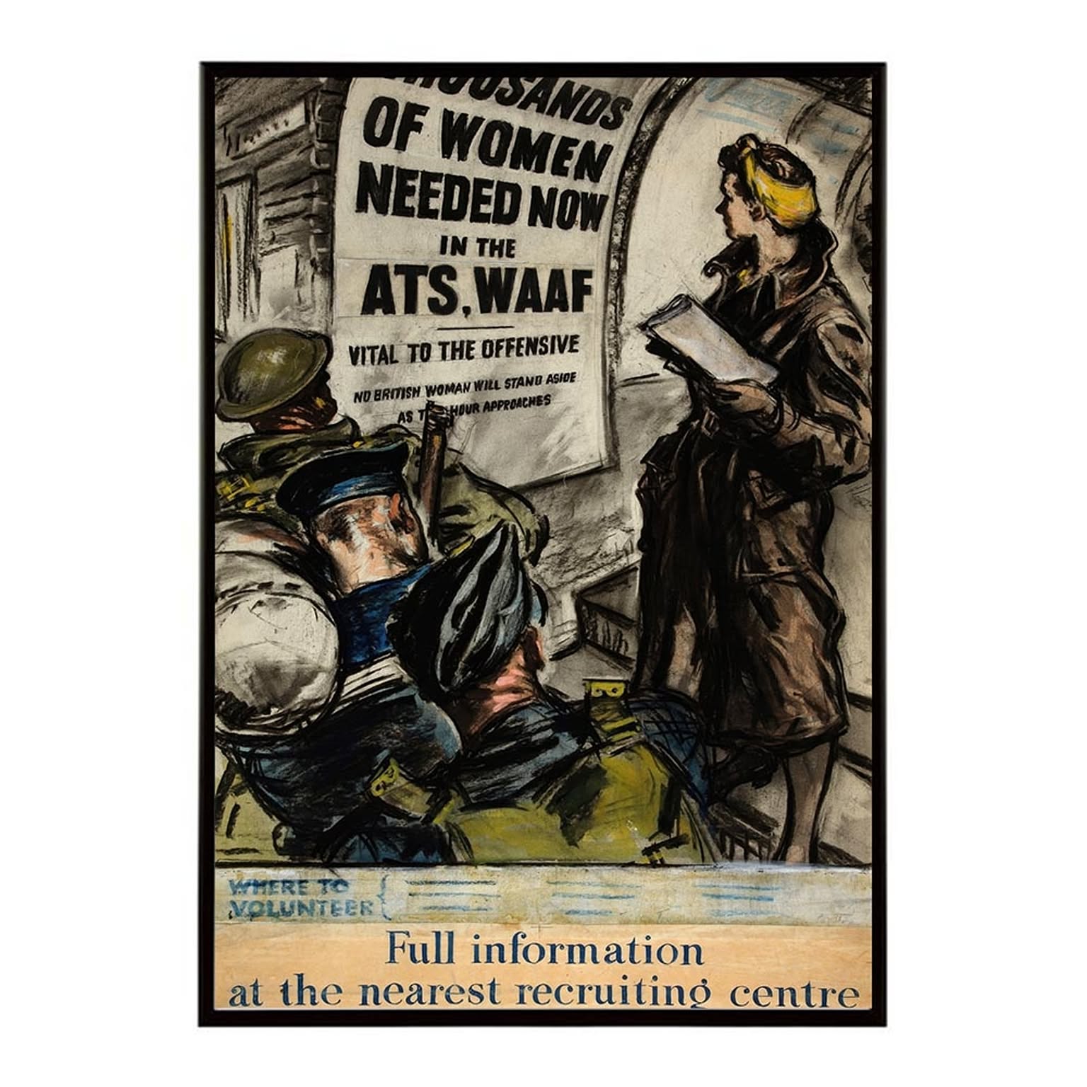 EFPI Thousands of women needed now in the ATS.WAAF【bn-poster-2357】 - 通販 ...