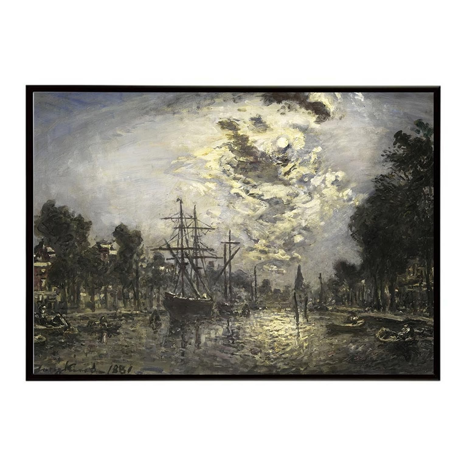 EFPI 世界の古い絵画 レトロポスター デジタルリマスターRotterdam in the Moo【bn-poster-4181】 - 通販 ...