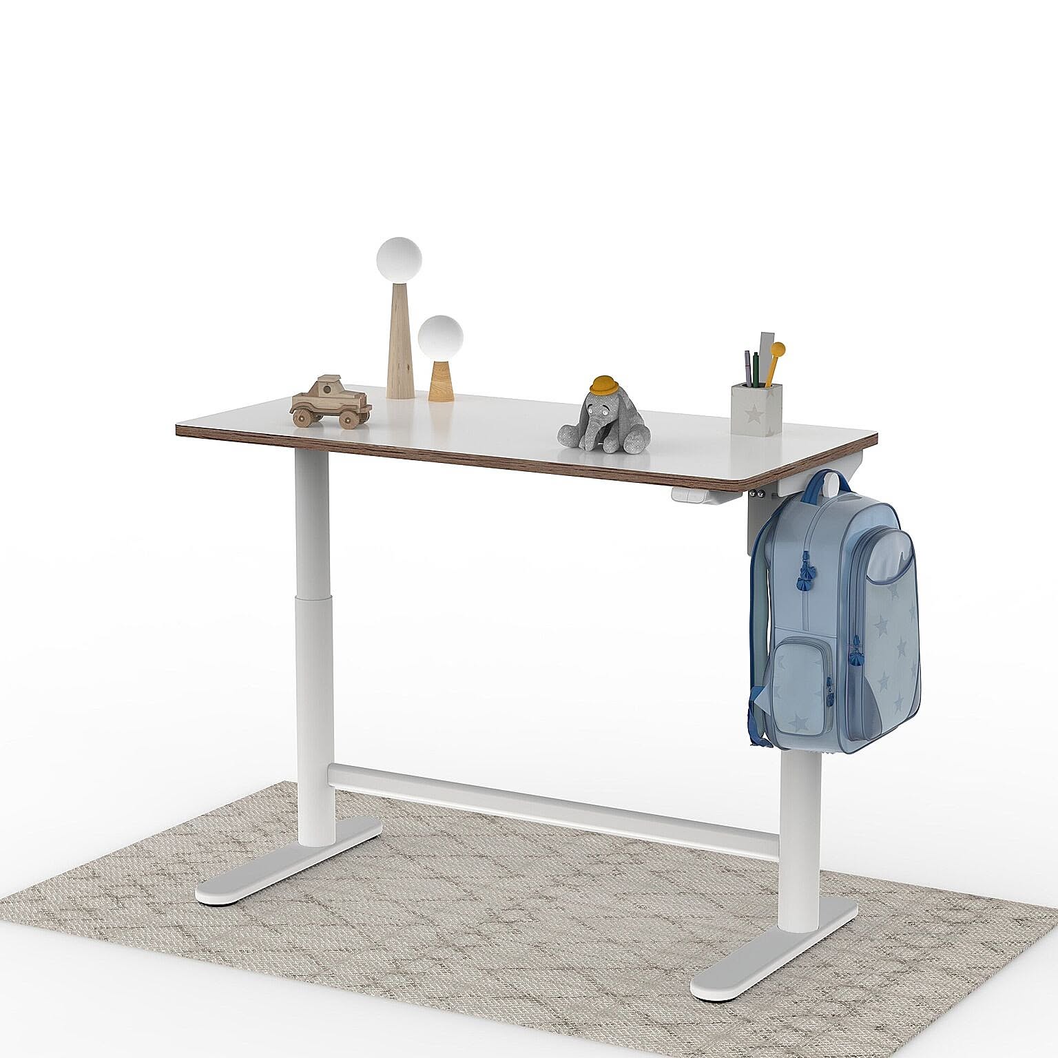 FlexiSpot電動式昇降デスクSD1 学習机 スタンディングデスクセット 電動式 昇降デスク 昇降式テーブル PCデスク パソコンデスク 高さ調節 幅80/100 事務机 勉強机 デスク ...