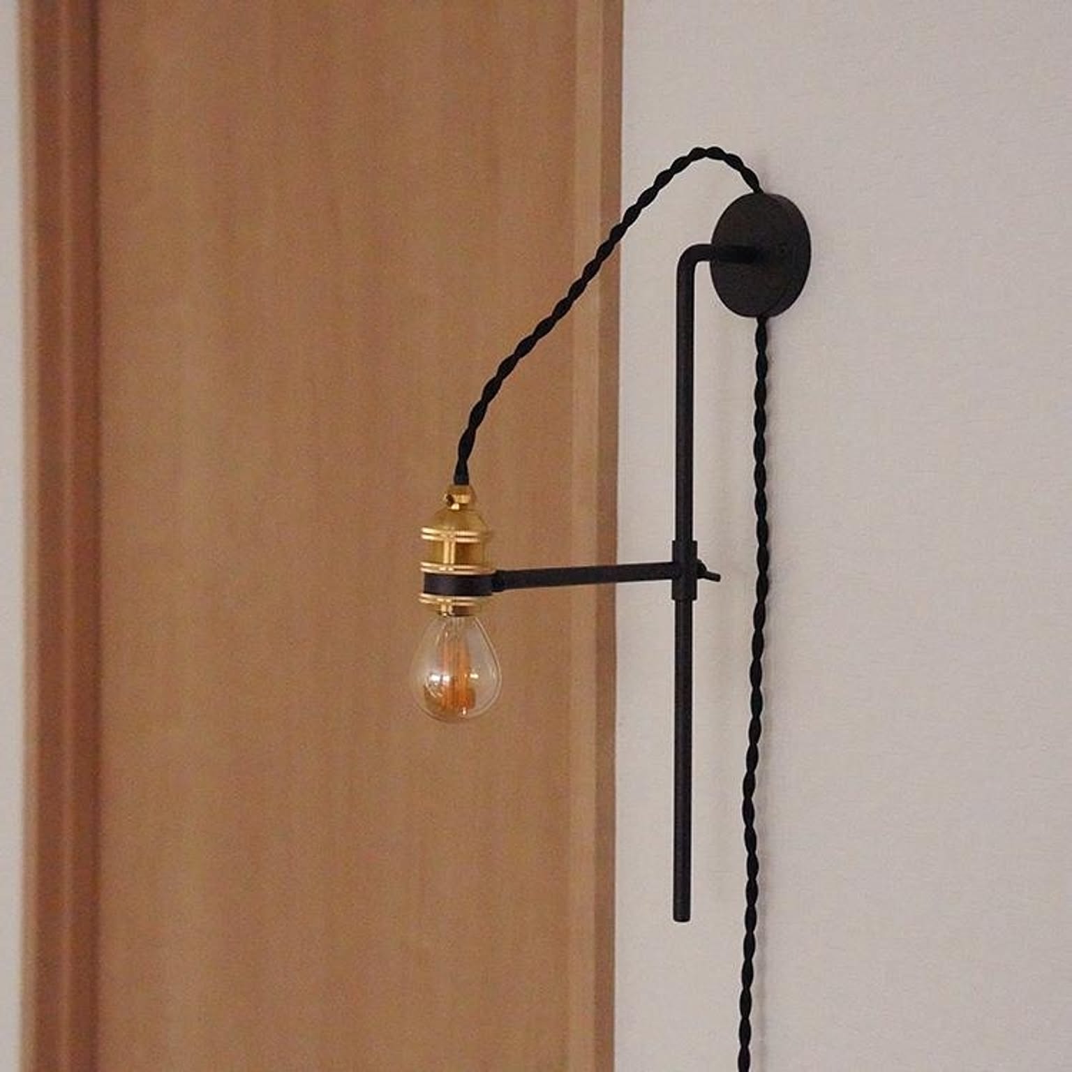 ペンダントライト 壁掛け照明 5m コード コンセントプラグ 口金E17 真鍮 HR125 光ノ屋照明 - 通販 | 家具とインテリアの通販【RoomClipショッピング】