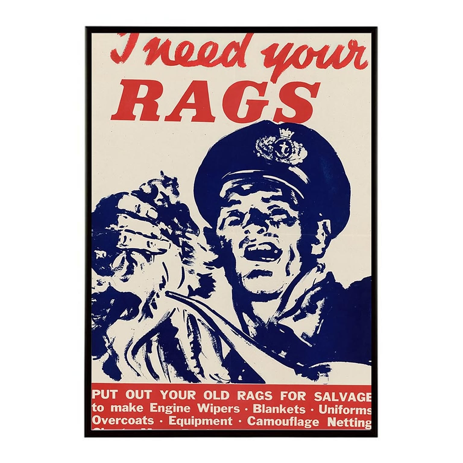 EFPI I_Need_Your_Rags 超レトロ 古い 世界 ポスター インテリア クラシック 【bn-poster-1833】 - 通販 ...
