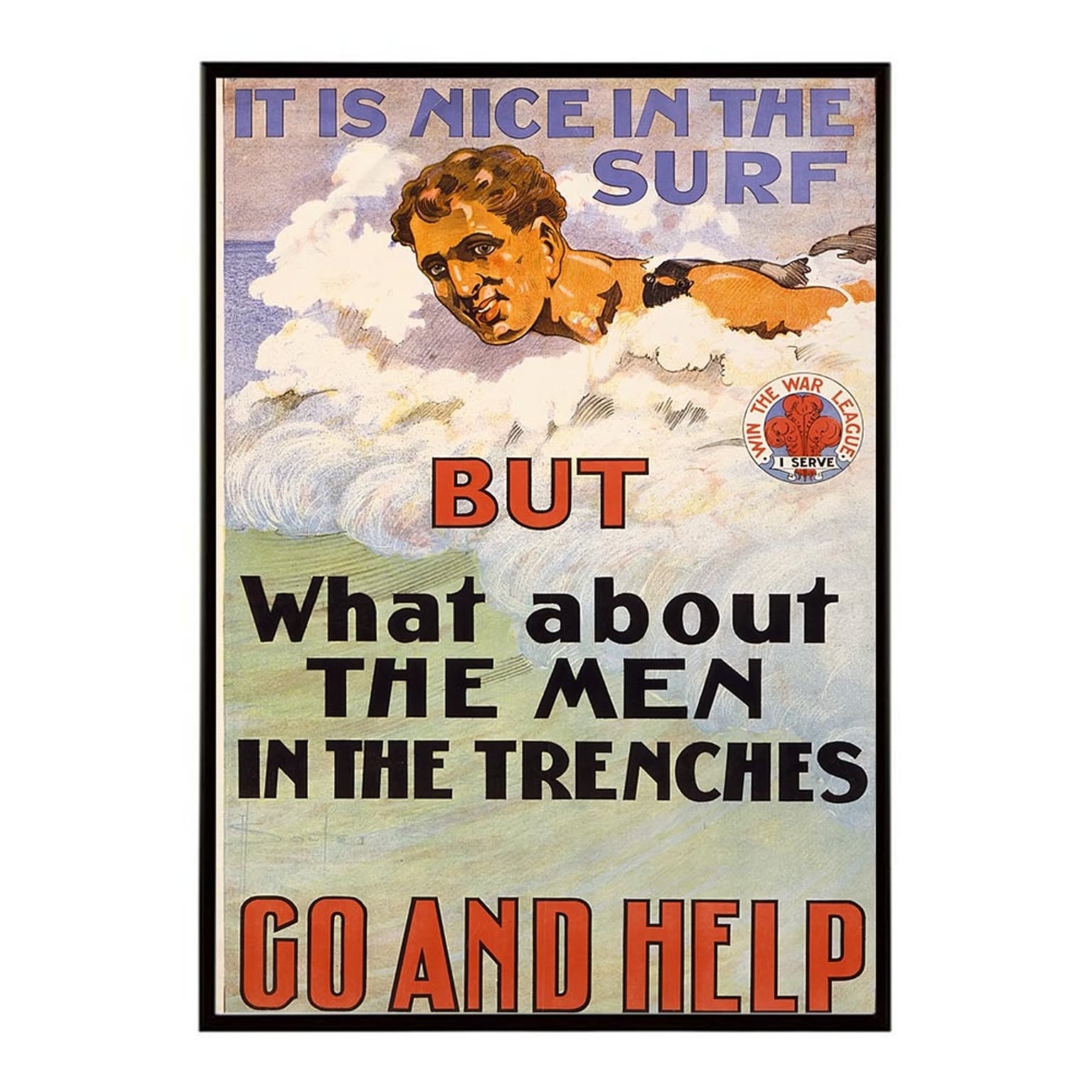 EFPI It_is_nice_in_the_surf_but_what_about_the_men【bn-poster-1859】 - 通販 | 家具とインテリアの通販【RoomClip ...