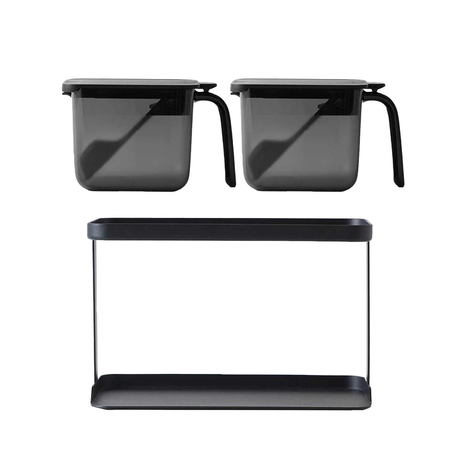 marna マーナ 調味料ポット 600ml 2個 調味料ラック ワイド 3点セット K774 K775 - 通販 | 家具とインテリアの通販【RoomClipショッピング】