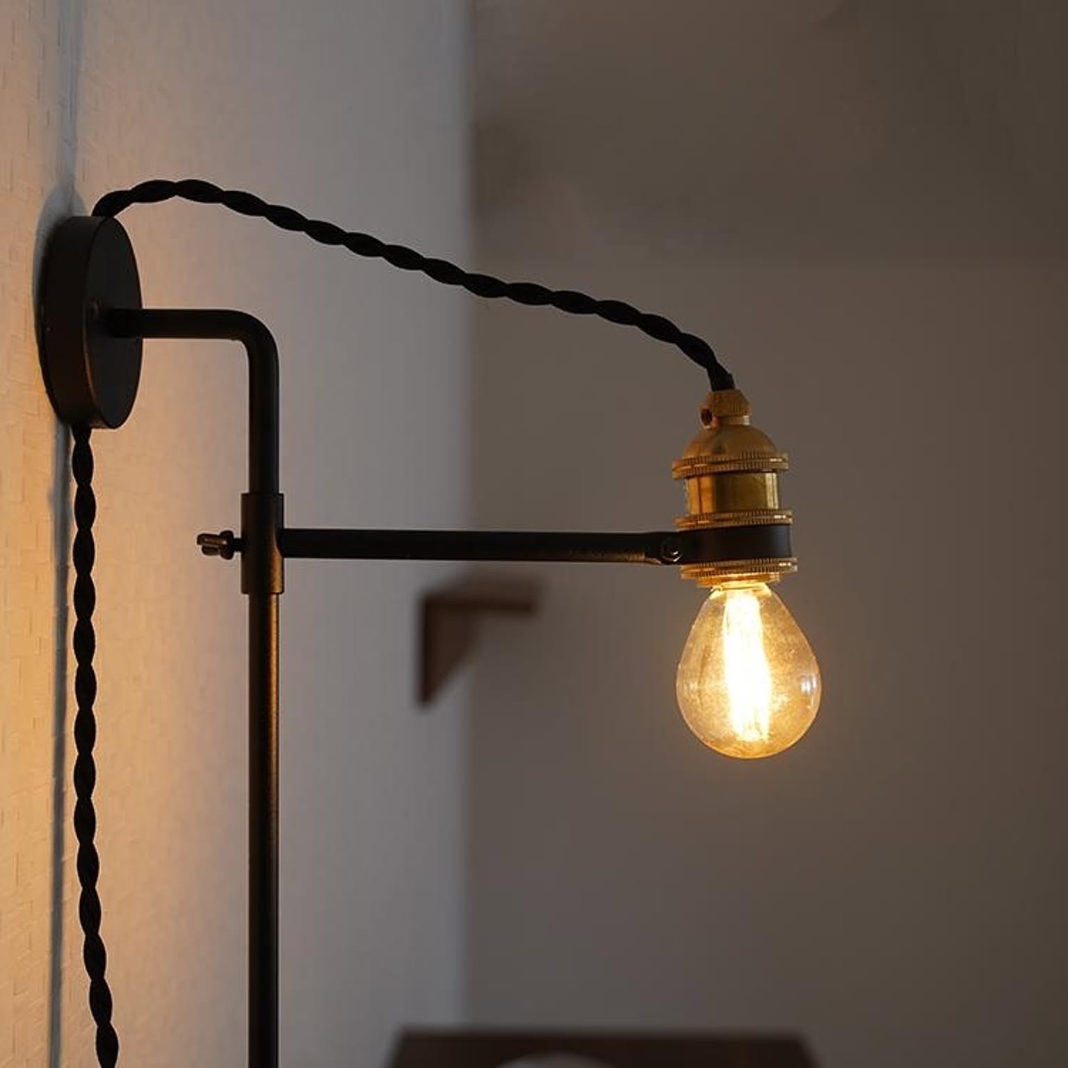 ペンダントライト 壁掛け照明 5m コード コンセントプラグ 口金E17 真鍮 HR125 光ノ屋照明 - 通販 | 家具とインテリアの通販【RoomClipショッピング】