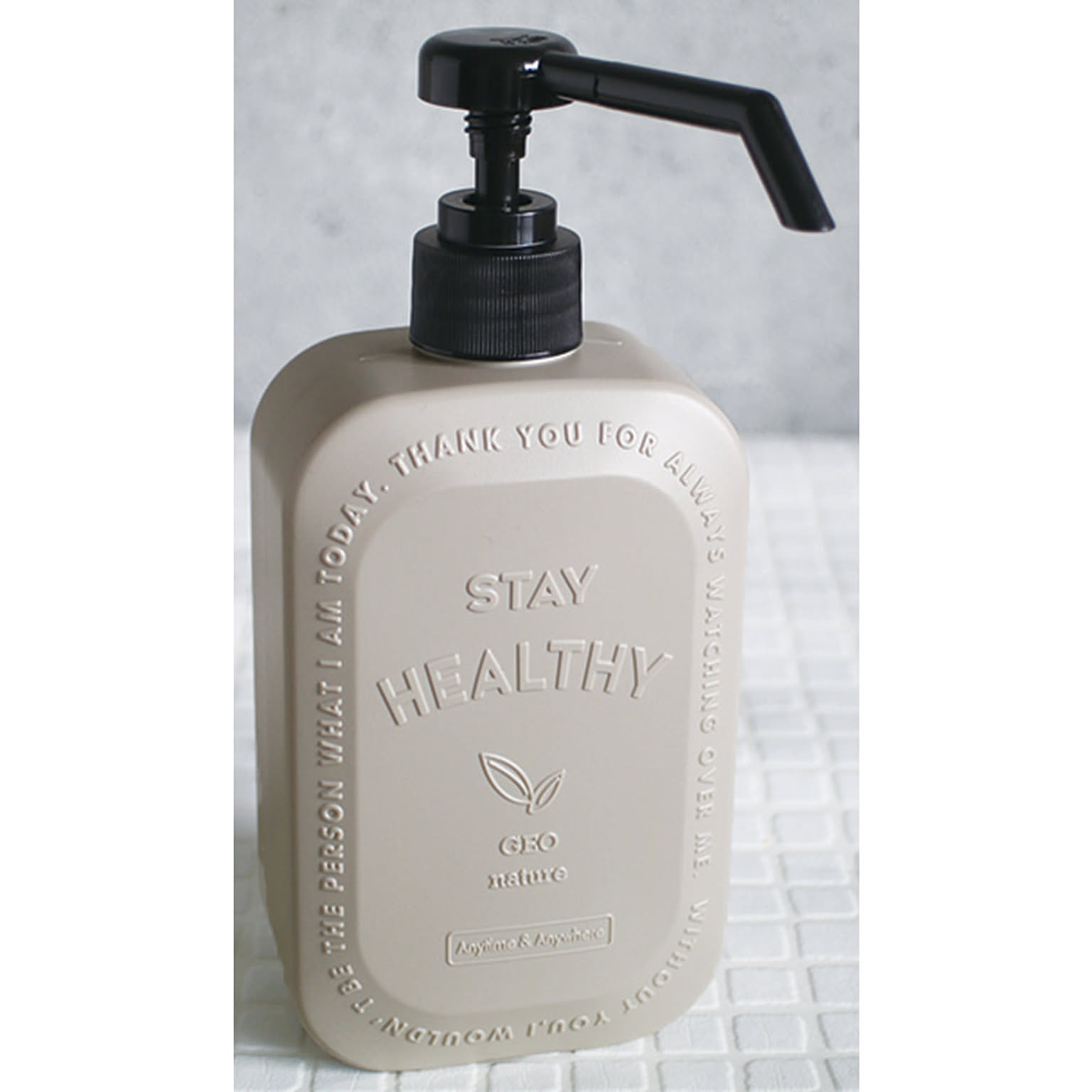 【KEYUCA公式店】ケユカ VINTE ボトル 500ml[ソープディスペンサー 詰め替えボトル ソープボトル プラスチック シャンプーボトル サニタリー モダン ブルーグリーン オレンジ ...