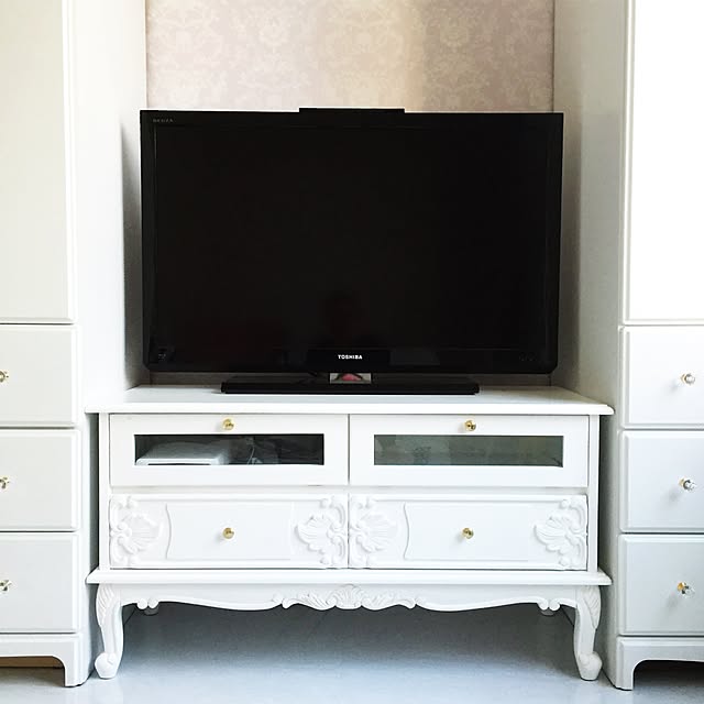 アンティーク ロココ 木製テレビボード サイドボード テレビ台 アンティーク ロココ 木製テレビボード サイドボード テレビ台